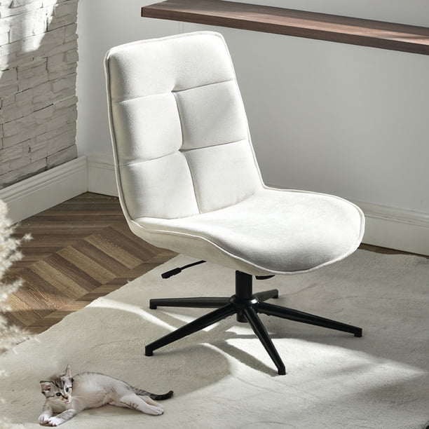 Homy Casa Accent Chair - Swivel Cozy Chiar with Biscuit Upholstery Seat ...