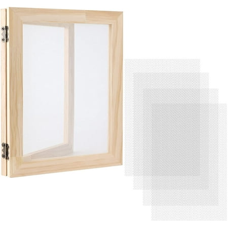 9.8x13.4 Inch Wooden Paper Making Kit Including Wooden Paper Making ...