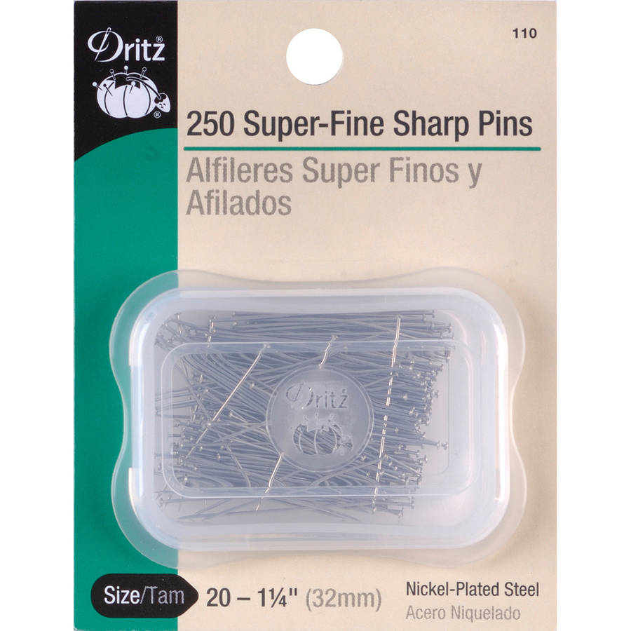 Super-Fine Sharp Pins, Size 20, 250pk - Walmart.com