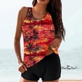 Aellinatey Women Two Piece Bathing Suits Bikini Swim Tank Top with ...