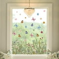 Sm:)e 60PCS Spring Summer Window Cling Sticker, Wild Flower Window ...