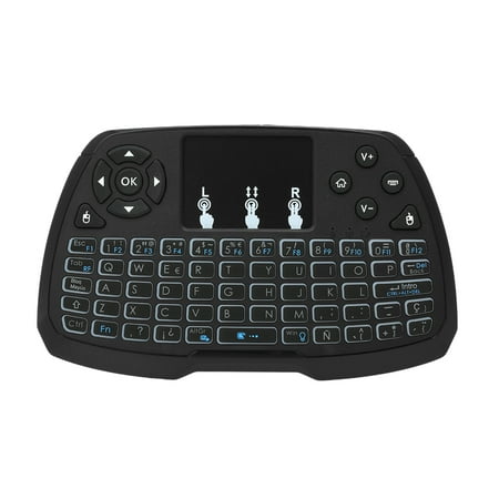 Spanish Version Backlit 2.4Ghz Wireless Keyboard Touchpad Mouse ...