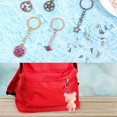 CEORPER 450PCS 6 Different Colors Keyring with Chain Open Jump Rings ...