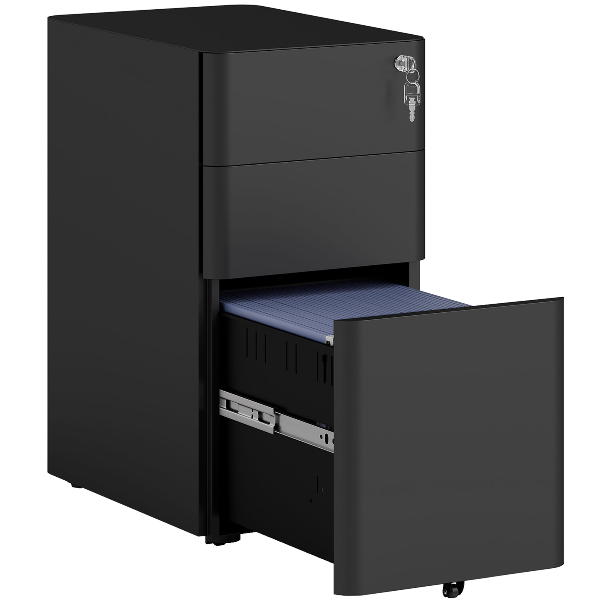 Click here for Vinsetto Steel File Cabinet With 3 Drawers  Lockab... prices