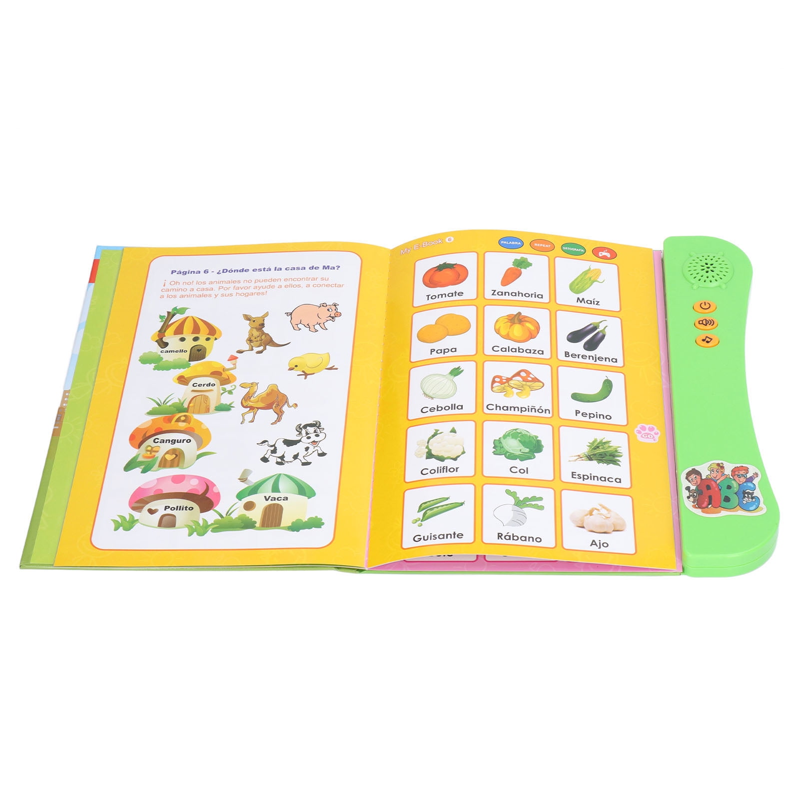 EOTVIA Kids Electronic Sound Book, Alphabet Spanish Learning Sound Book ...