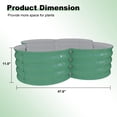 2-Pack Galvanized Raised Garden Beds, Outdoor Metal Planter Boxes with ...