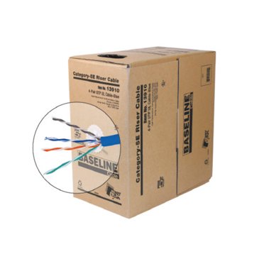 Vericom Cat 6 U/utp Solid Riser Cmr Cable, 1000 Ft Pull Box - Category ...