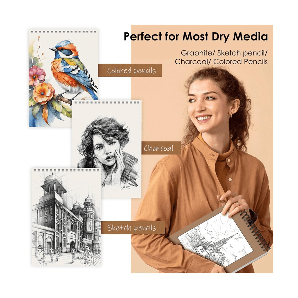 Click here for Unbranded 9x12inch Top Spiral Bound Sketch Book Pa... prices