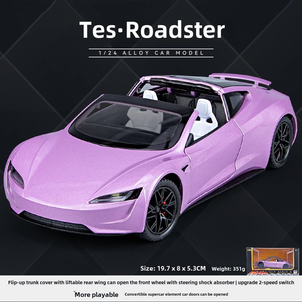 Click here for Unbranded Pink 1:24 Scale Tes Roadster Alloy Model... prices