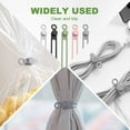 10-Pack Cable Organizer Ties, 2026 Upgraded Reusable Silicone Cable ...