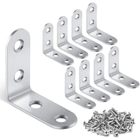 HUSERYT 10 pcs Corner Brace - 40mmx40mm 90 Degree Right Angle Fixing ...