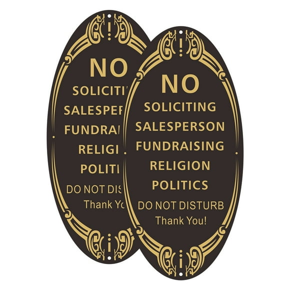 No Soliciting Signs Home