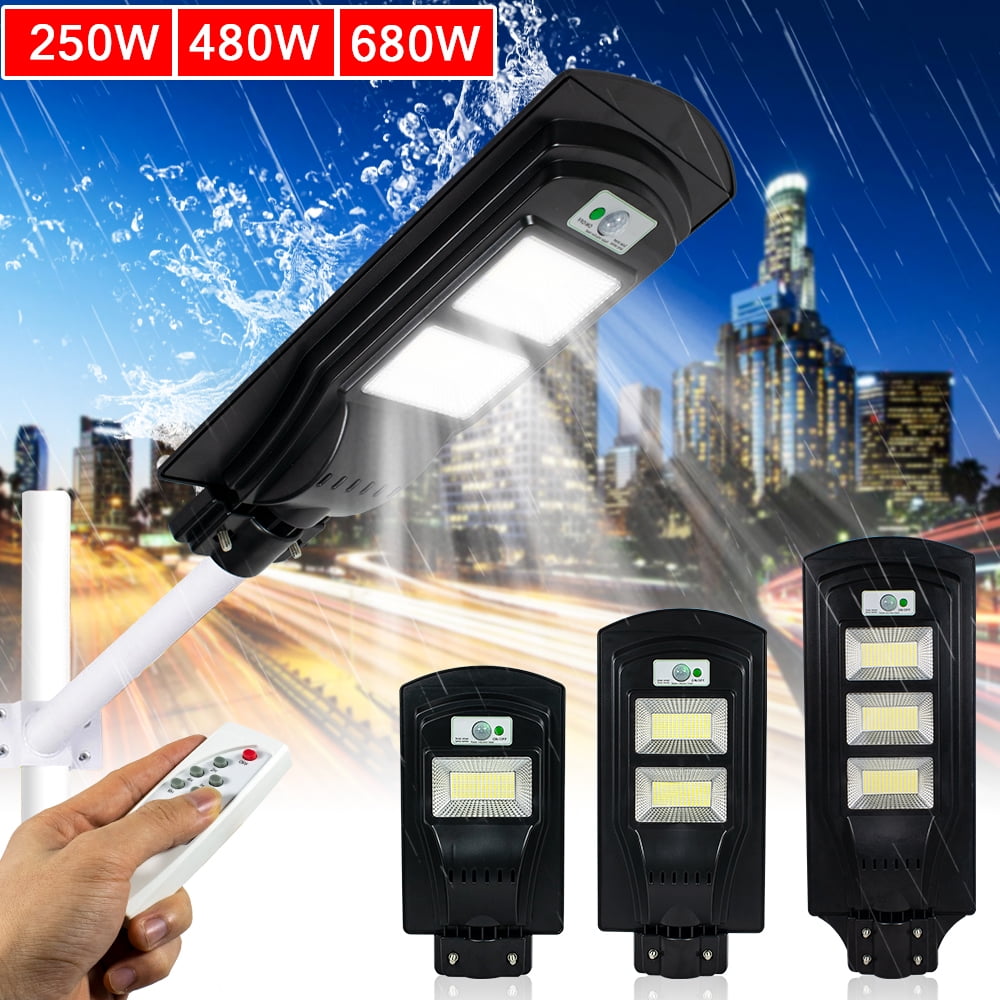 680W 450LED Solar Outdoor Street Lamp 68000LM (Optically Controlled ... 680W 450LED Solar Outdoor Street Lamp 68000LM (Optically Controlled ...