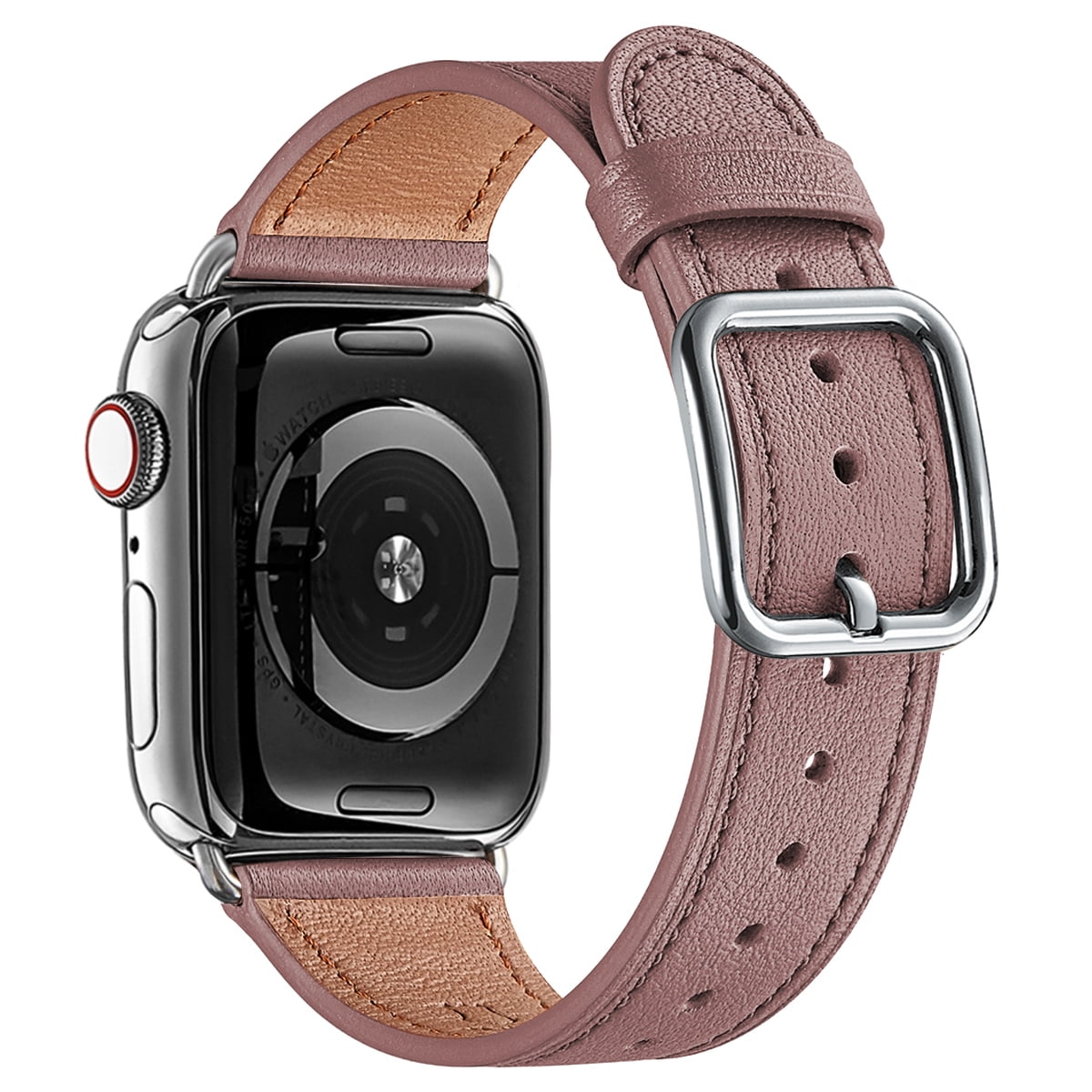 WFEAGL Genuine Leather iwatch Band for iWatch Series 42mm 44mm 45mm ...