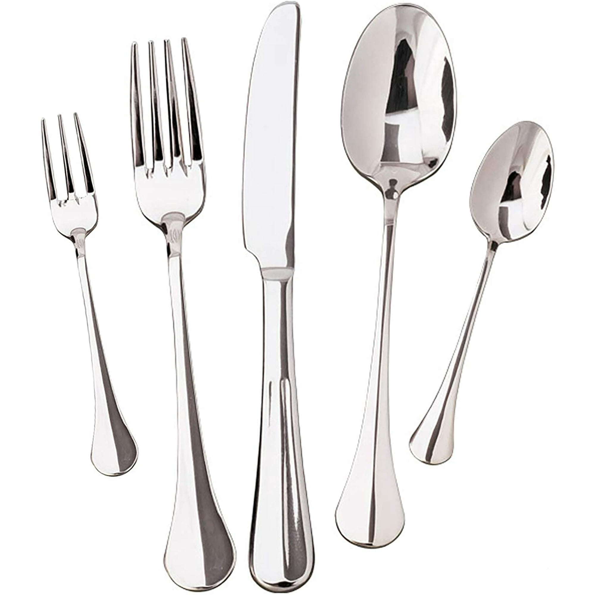 Click here for Leining Clearance:5-Piece Flatware Set Silver 18/1... prices