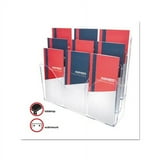 deflecto Three-Tier Document Organizer With Dividers, 14w x 3 1/2d x 11 ...