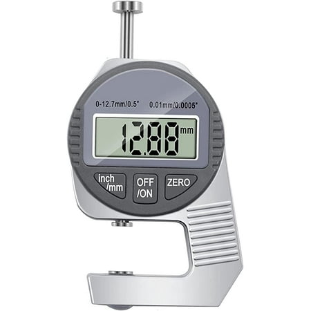SICED Digital Thickness Gauge 0.5inch 12.7mm Mini Thickness Gauge ...