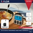 Taylor Programmable Wired Stainless Steel Probe Digital Meat 0.3lb ...