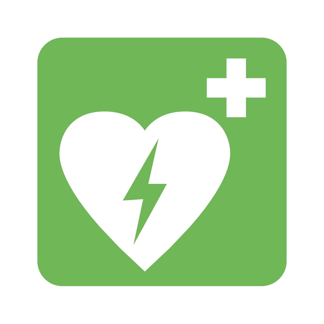 Defibrillator Sticker Decal Die Cut - Self Adhesive Vinyl ...