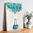 Abstract Art Canvas Wall Art for Living Room, Chemistry Wood Grain ...