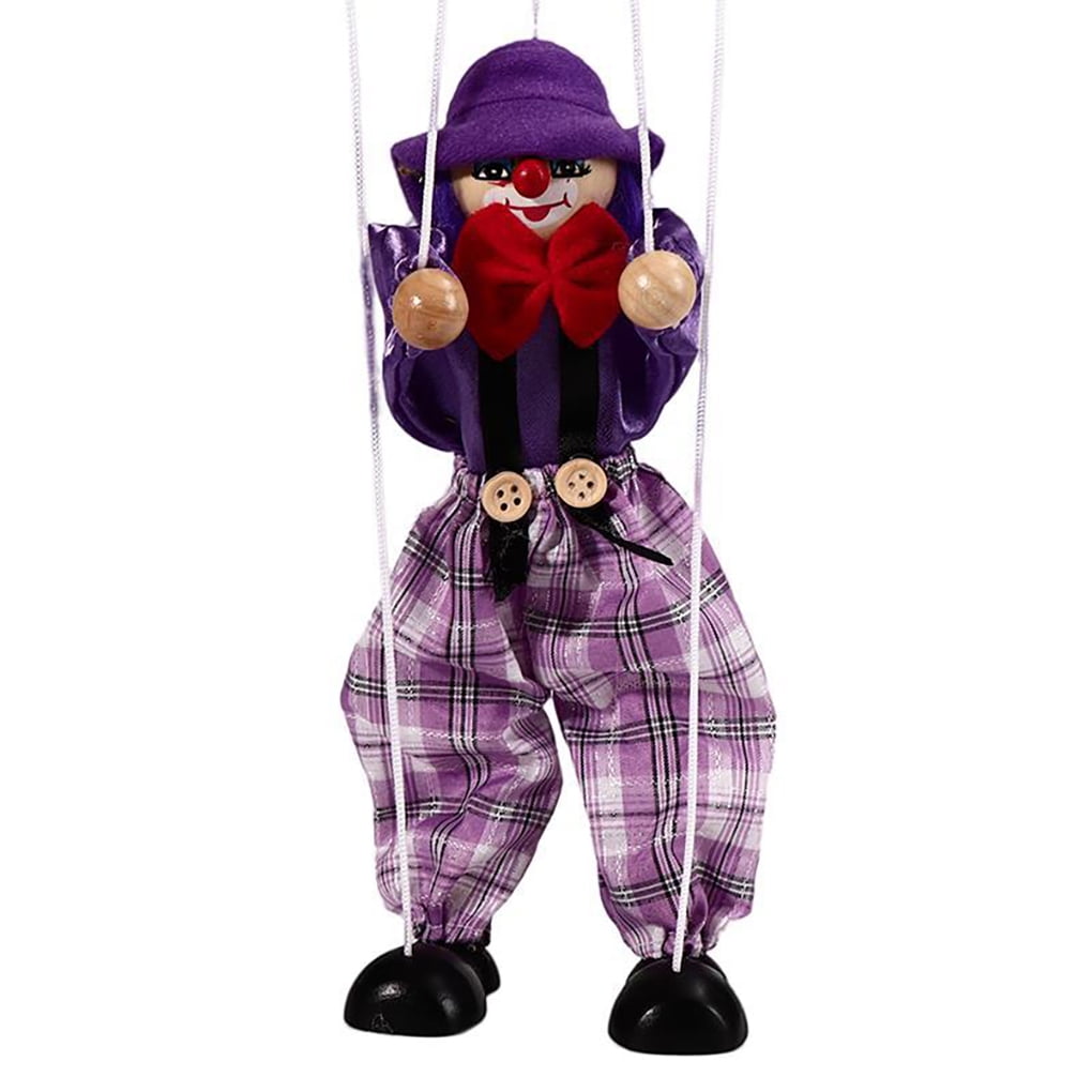 Funny Colorful Pull String Puppet Vintage Gifts Doll Handcraft Toys ...