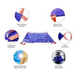 Snow Removal Tarps Snow Tarp Demo 12' x 12' 26 oz Vinyl w/Webbing Loop ...