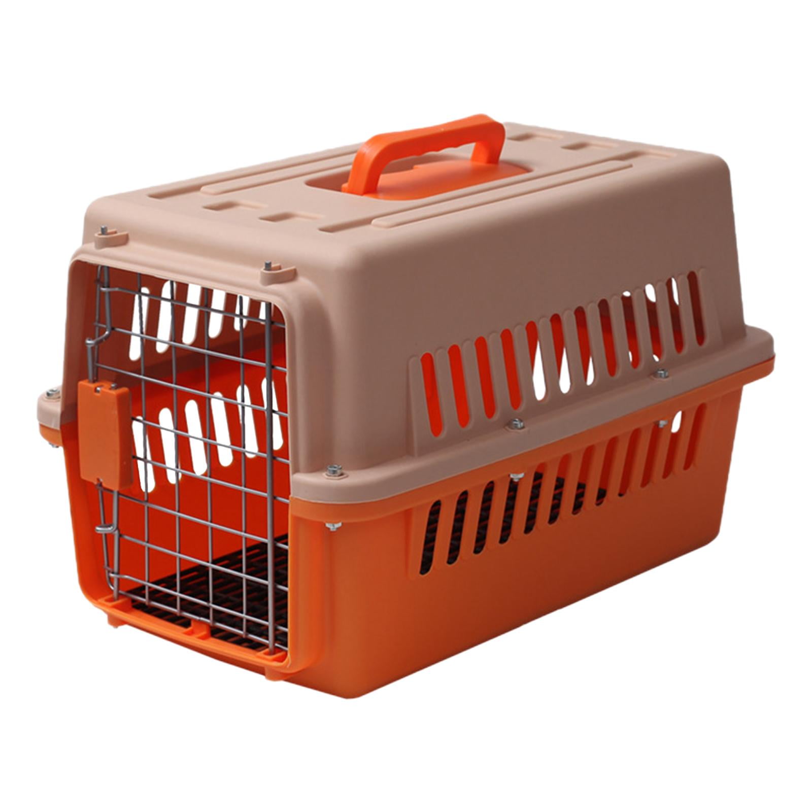 Yinanstore Pet Travel Box Pet Carrier and Handle Airline Approved Wire ...
