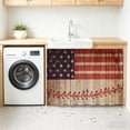 American Flag Vintage Cabinet Curtain 28"Wx35"L, Dustproof Under Sink ...