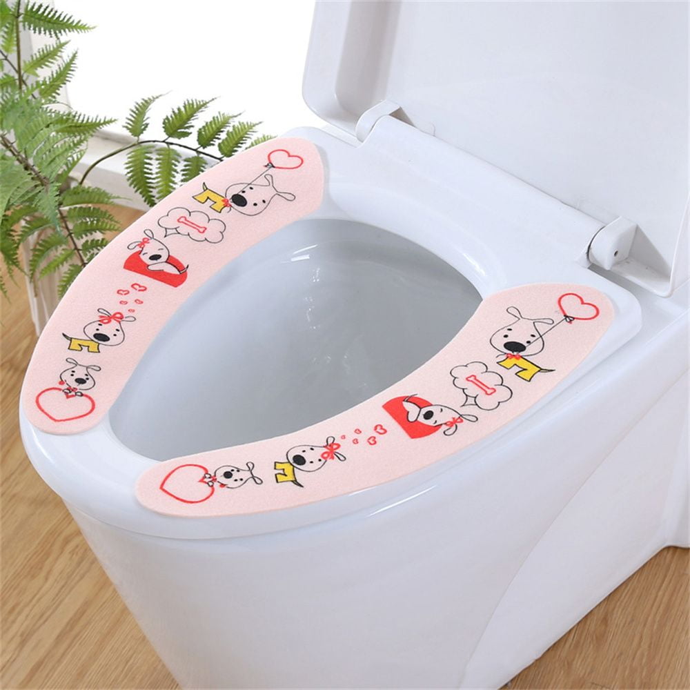 Close Stool Warmer Washable Soft Lid Pad Cloth Cover Mat Toilet Seat ...