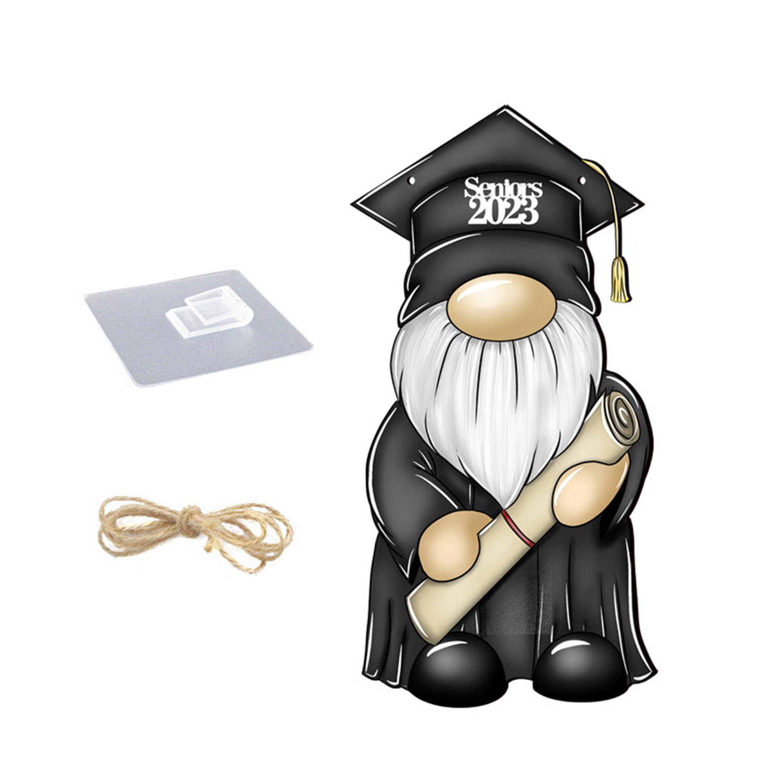 Skindy Graduation Door Sign - Eye-Catching Basswood Dwarf Wooden ...