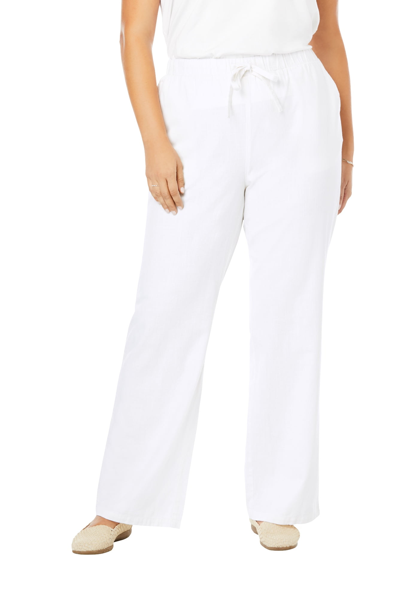 Woman Within - Woman Within Women's Plus Size Tall Pull-On Elastic ...