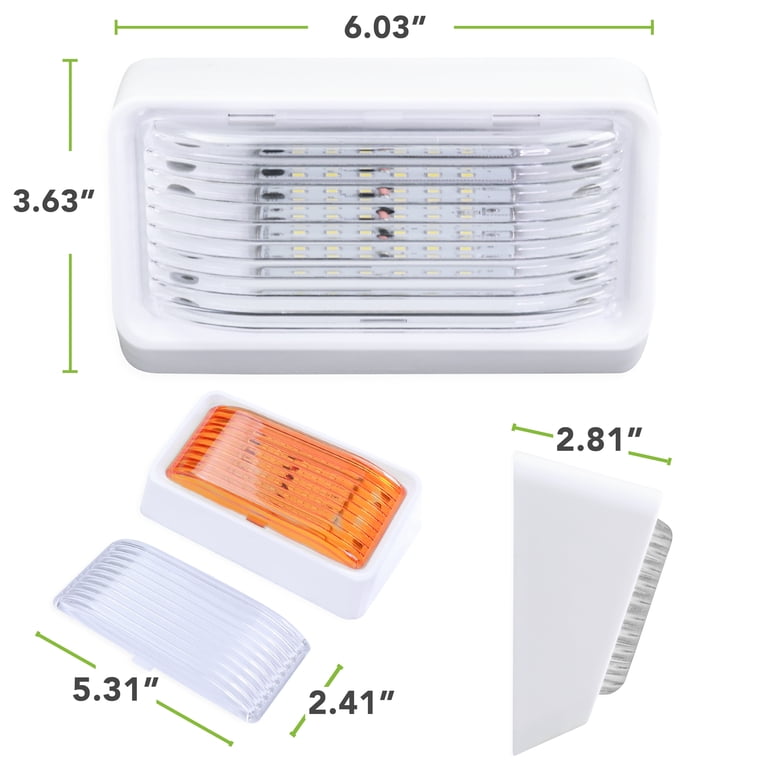 Rv Exterior Motion Sensor Light Leisure LED RV Exterior Porch Utility