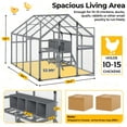 COZIWOW 107'' Outdoor Wooden Chicken Coop for Winter, Walk-in Chicken ...