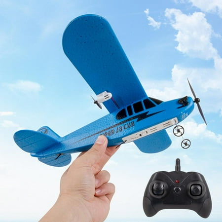 RC Remote Control Airplane 2CH Foam Helicopter Blue Toy Grade | Walmart ...