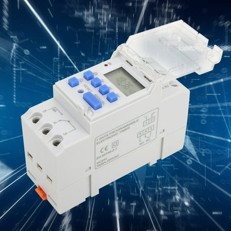 Timer Switches Digital Timer Switches 7 Days Timer Switches TM919A-3 24V DC 16A LCD 7 Days ...