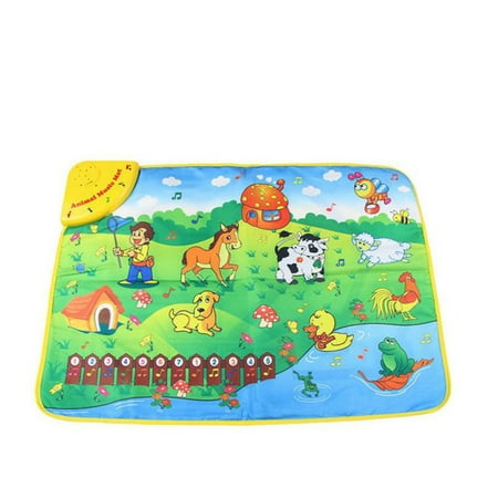 Baby Zoo Animal Musical Touch Keyboard Music Carpet Christmas Play ...
