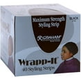 Graham Professional Wrap-It Maximum Strength Styling Wrap, Black, 40 ...
