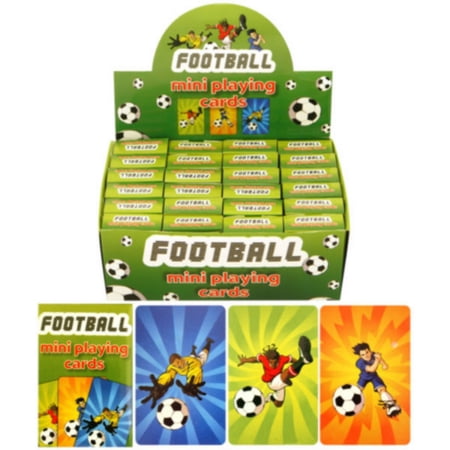 Henbrandt Boys/Girls Football Design Mini Playing Cards (Box Of 24 ...