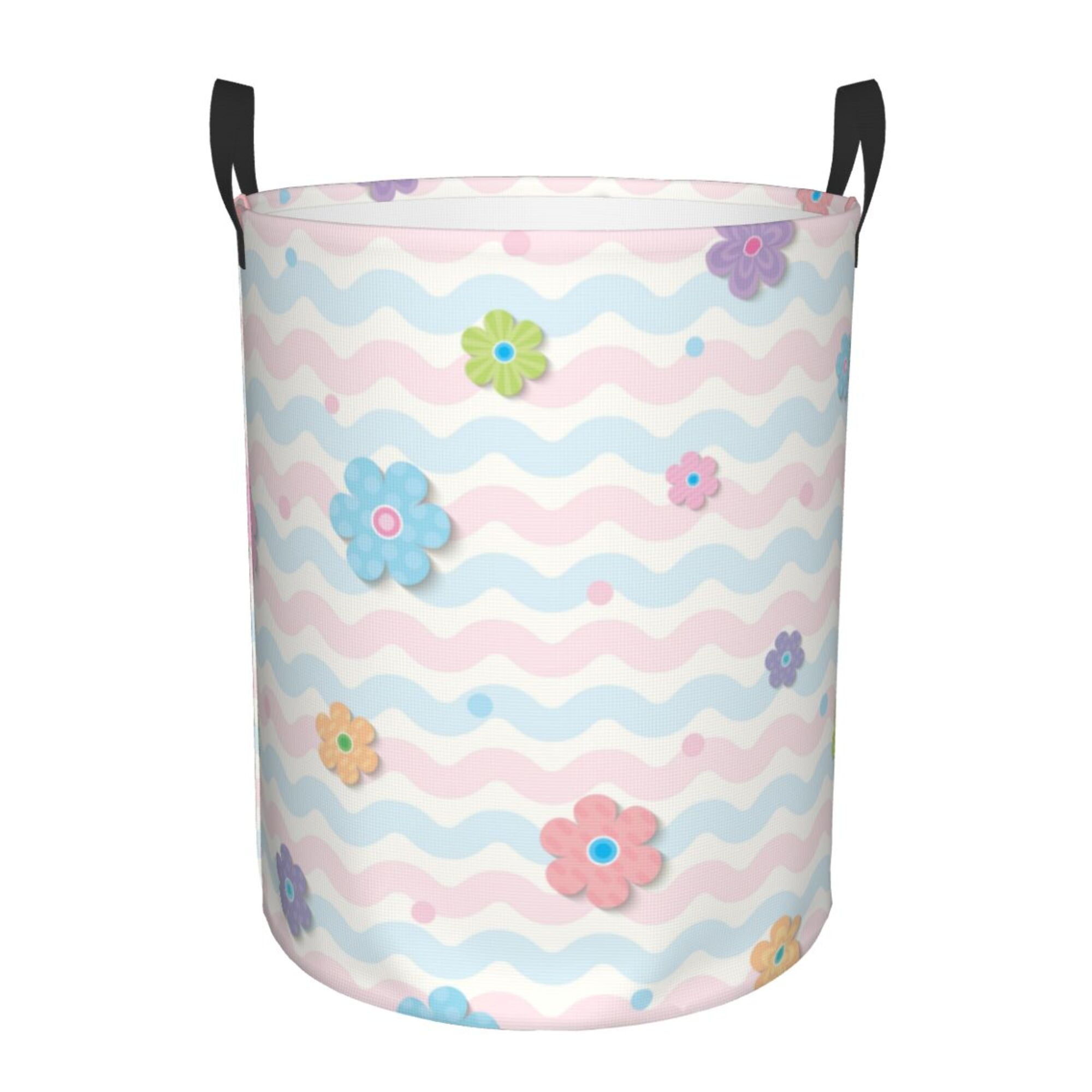 DouZhe Waterproof Collapsible Large Laundry Baskets, Colorful Spring ...