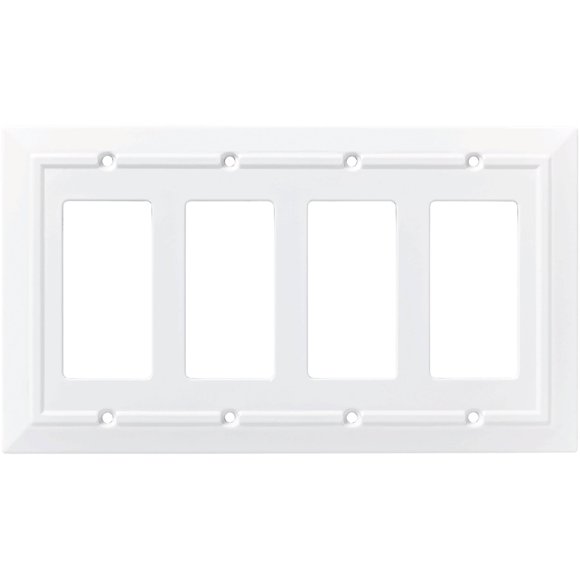 Quad Receptacle Plate