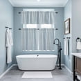 Abstract Blue Kitchen Curtains and Valances Set, Rustic Farmhouse ...