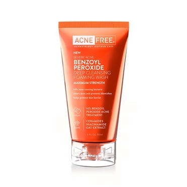 AcneFree Terminator 10 Acne Spot Treatment Cream with 10% Benzoyl ...