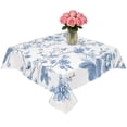 Blue White Spring Floral Table Cloth Waterproof Tablecloths, Summer ...