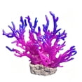 Aquarium Fake Sea Branch Decor with Base – Soft Plastic Handmade Coral ...