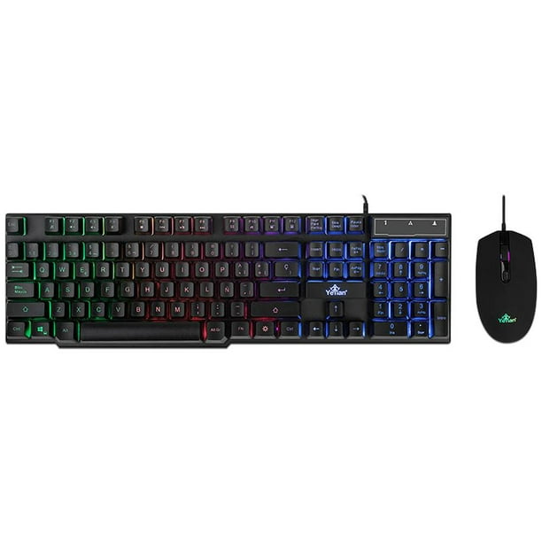 Kit Phoenix Teclado y Mouse Gamer Yeyian, RGB, USB. Color Negro. Qian ...