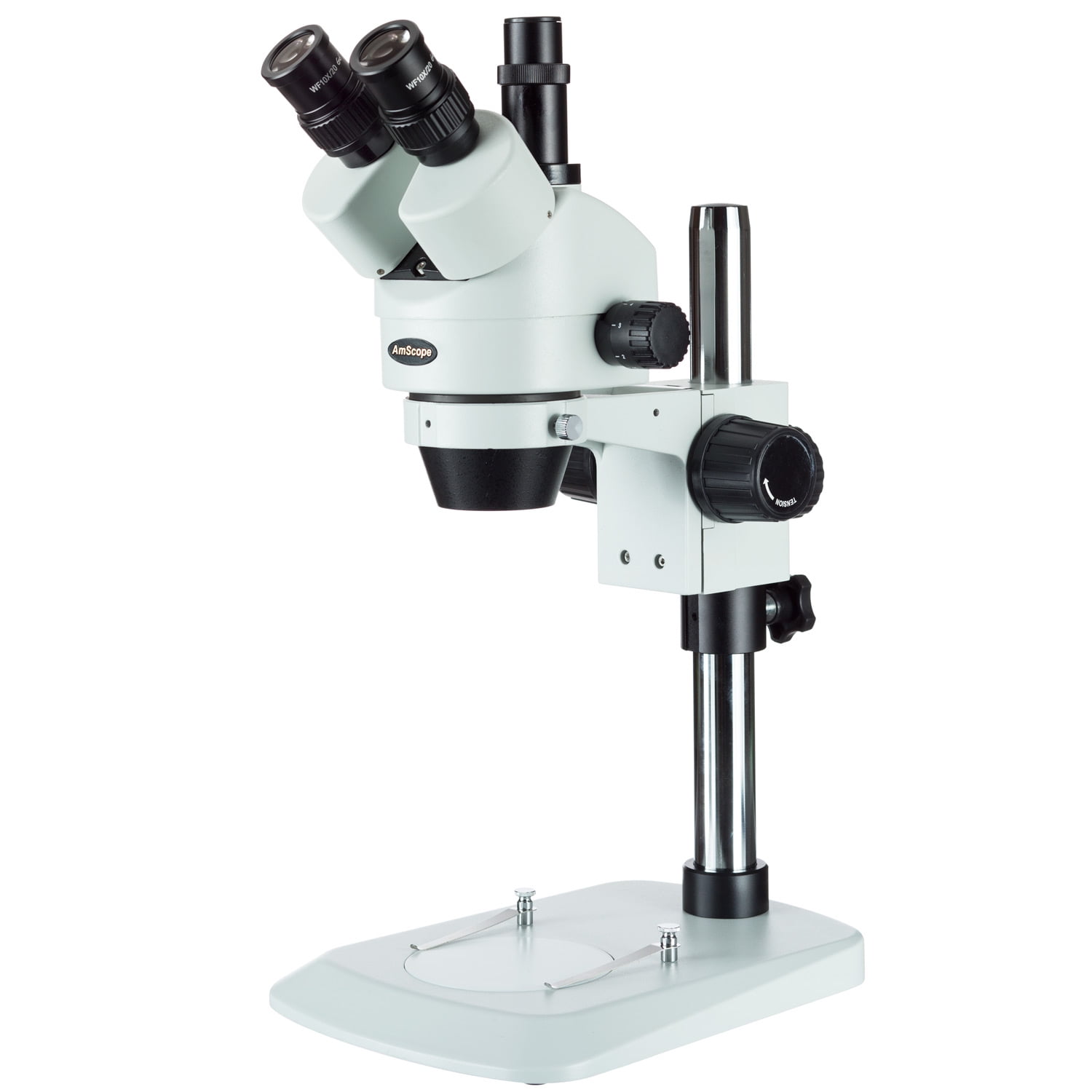AmScope 7X-45X Zoom Inspection Industrial Trinocular Stereo Microscope ...