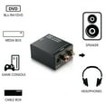 Digital Optical Coax to Analog RCA Audio Converter Adapter with Fiber ...