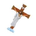 Jesus Figurine Christ Cross Statue Catholic Holy Figurines Wall ...