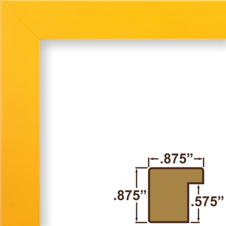 Craig Frames Confetti, 14x20 inch Picture Frame, Yellow - Walmart.com ...