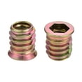 Uxcell M8 Furniture Leveler Threaded Insert Nut Kit 40x28mm 4 Sets ...